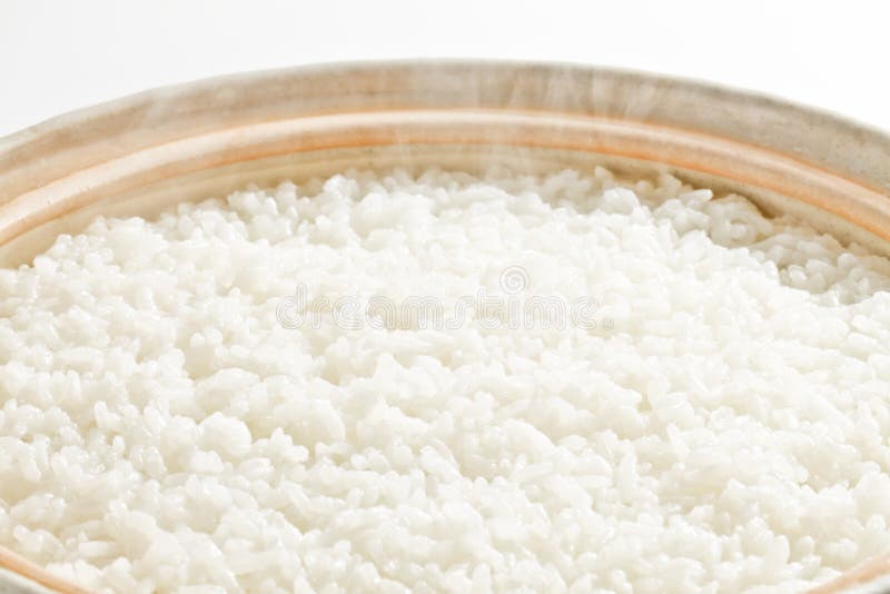 Rice, steam stock image. Image of health, grain, spoon - 33061903