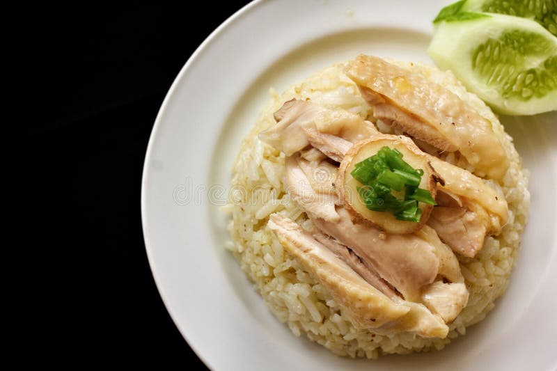 Khao Man Kai or Kao Man Gai, Hainanese Chicken Rice, Steamed Chicken ...