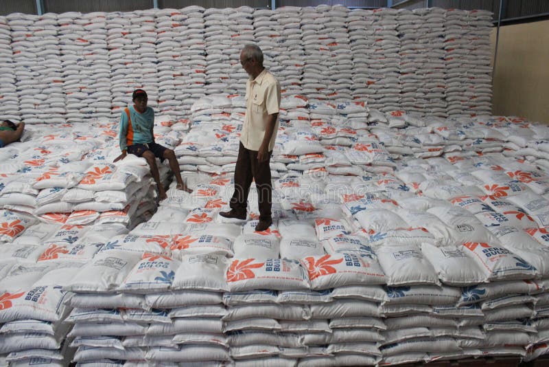 Rice storage warehouses editorial photo. Image of rice - 66757496