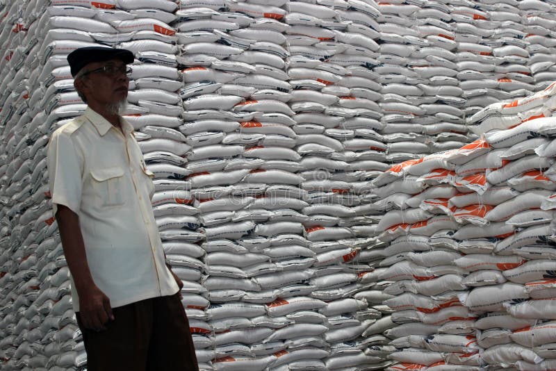 Rice storage warehouses editorial photo. Image of rice - 66757496