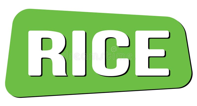 RICE Text on Red Rectangle Stamp Sign Stock Illustration - Illustration ...