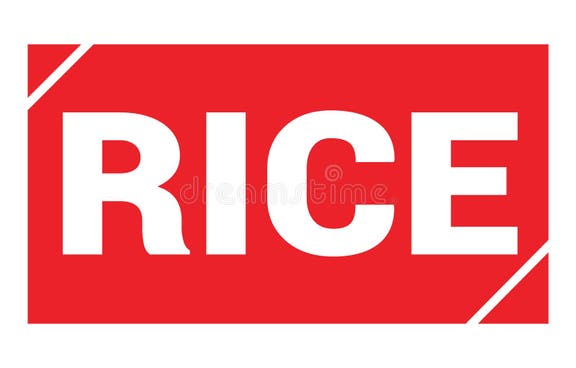 RICE Text Written on Red Stamp Sign Stock Illustration - Illustration ...