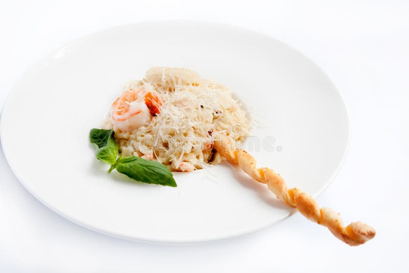 Rice with tiger shrimp stock photo. Image of dinner, dish - 24547574