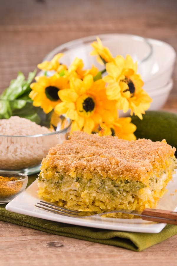 Rice Timbale with Zucchini. Stock Photo - Image of nourishing ...