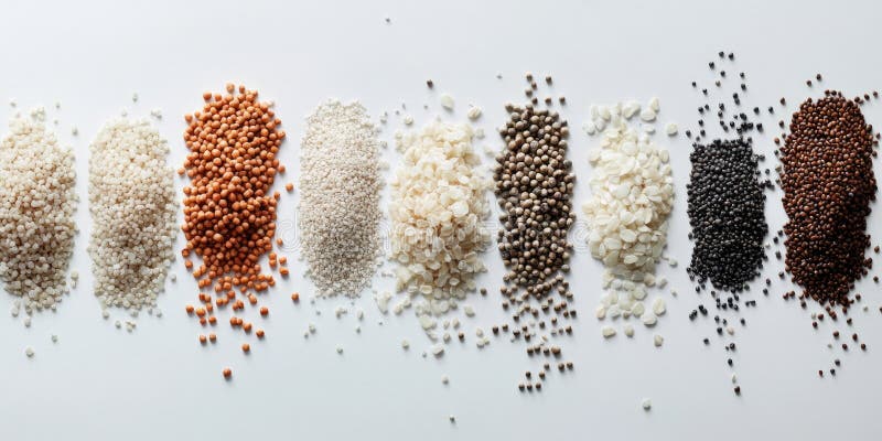Rice varieties stock photo. Image of varieties, arrangement - 374912112