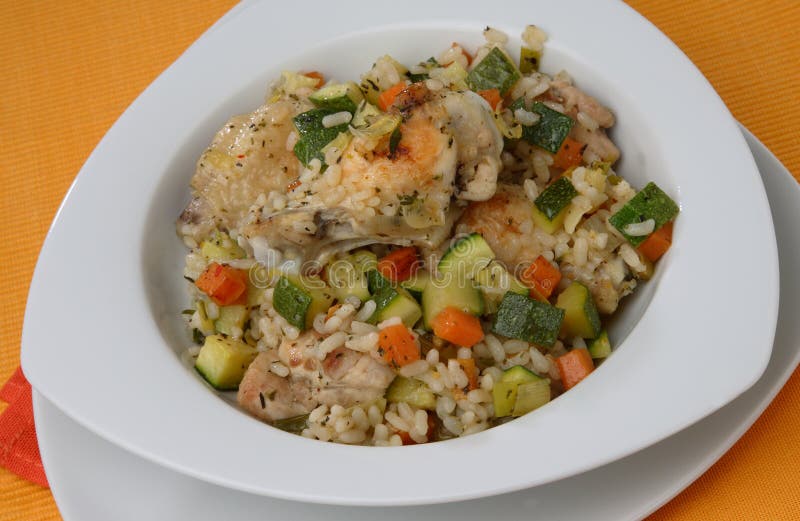 Rice with vegetable mix stock image. Image of recipes - 7950185