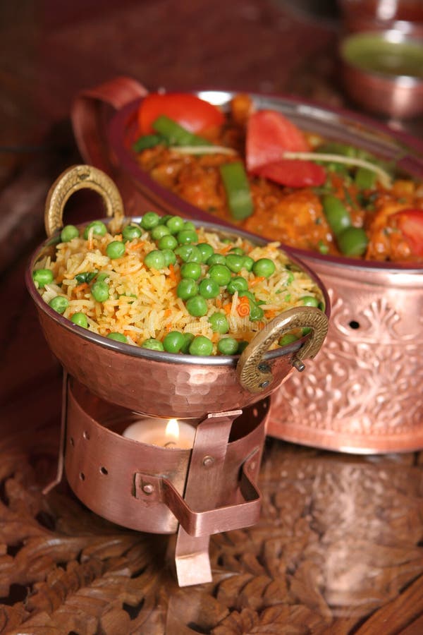 Rice with Vegetables As a Garnish Stock Photo - Image of restaurant ...