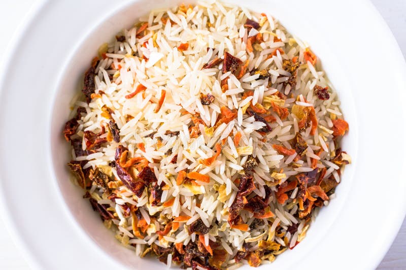 Rice with vegetables stock image. Image of asian, grain - 50842881