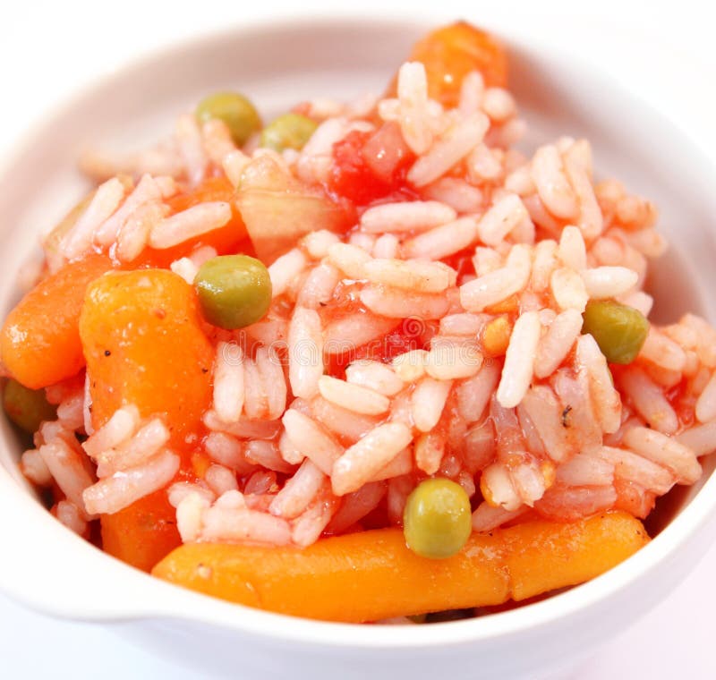 Rice with vegetables stock image. Image of rice, vegetables - 37205255