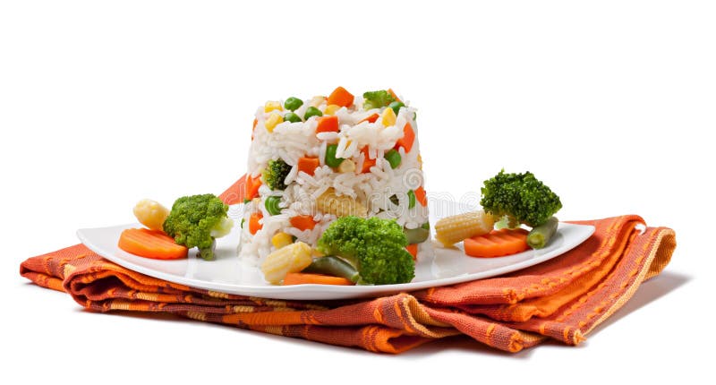 Rice and vegetables stock photo. Image of corn, healthy - 17807954