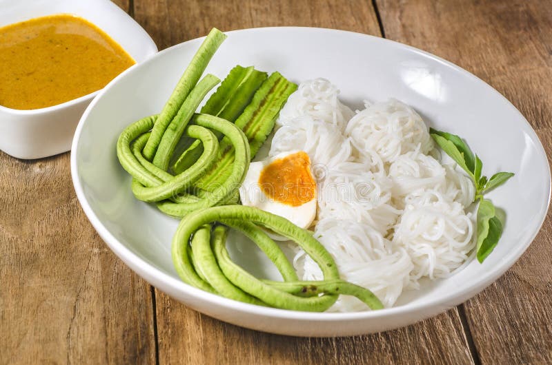 Rice Vermicelli are Thin Noodles Stock Photo - Image of thai, rice ...
