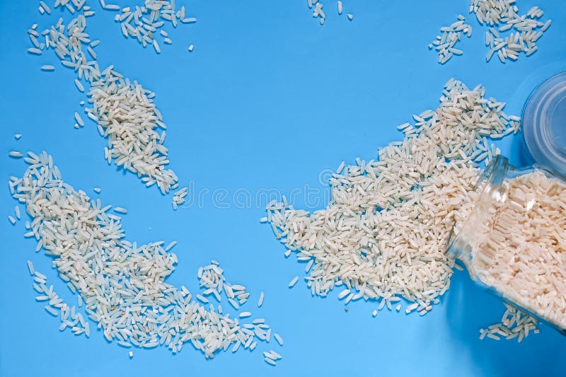 Rice and Visual Forms Such As the Map of Malaysia Stock Image - Image ...