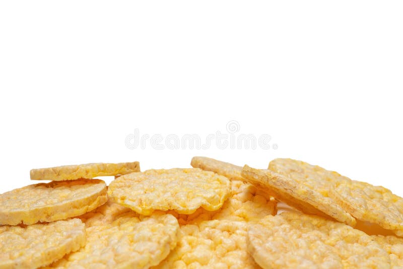 Rice Wafer Isolated on White Background Stock Image - Image of wafer ...
