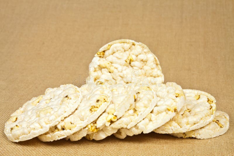 Rice wafers stock photo. Image of circle, crisps, biscuit - 41824488