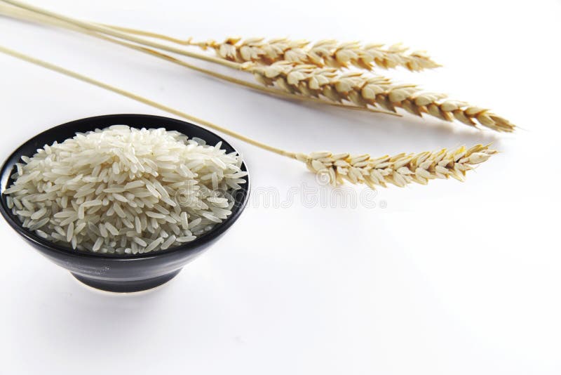 Rice with wheat stock photo. Image of diet, chinese, background - 45742004