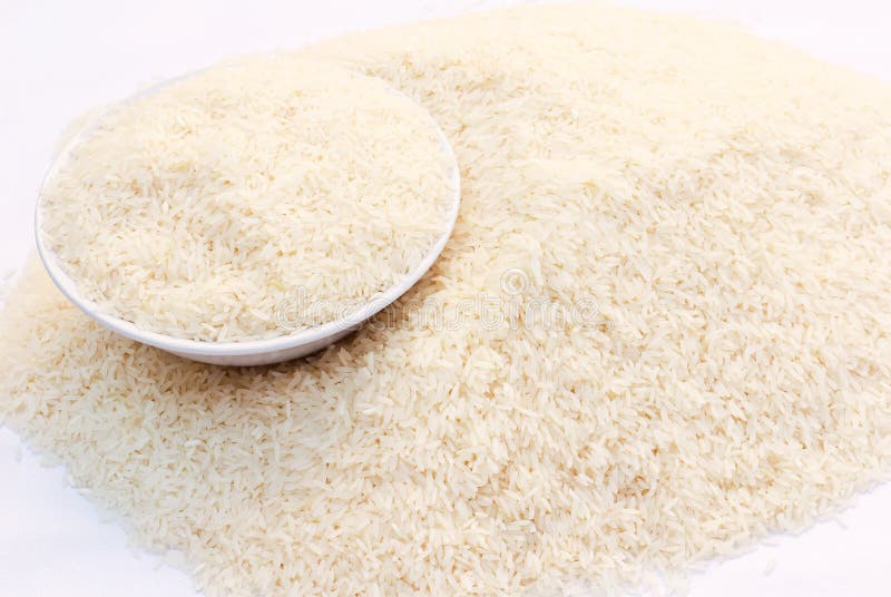 Rice. stock image. Image of carbohydrate, kitchen, heap - 97723459