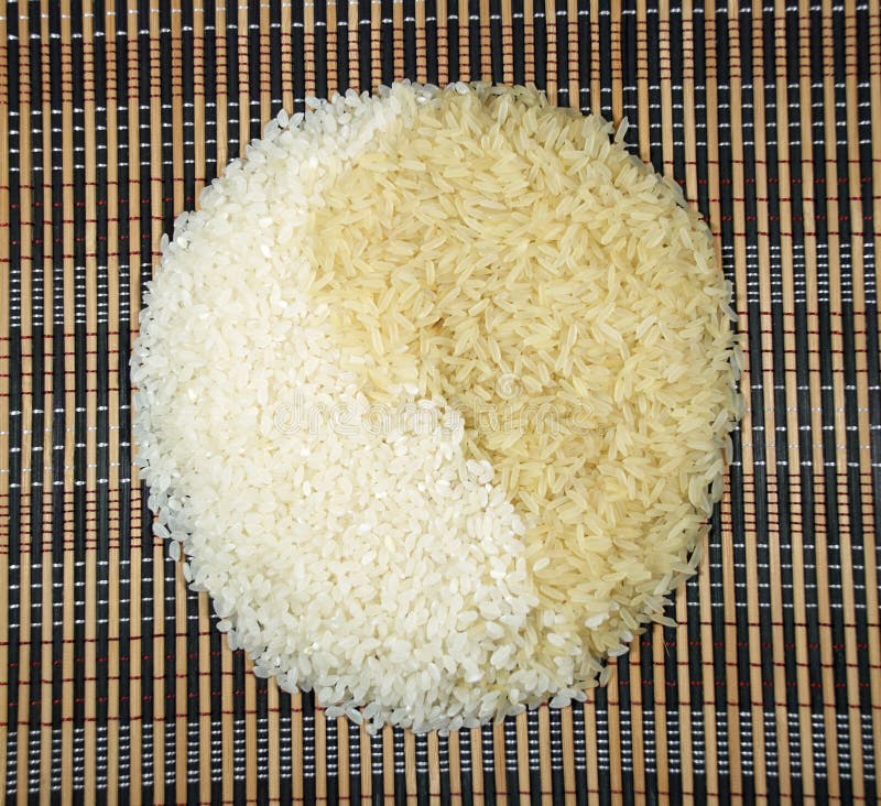 Rice yin yang stock image. Image of international, japanese - 13312277