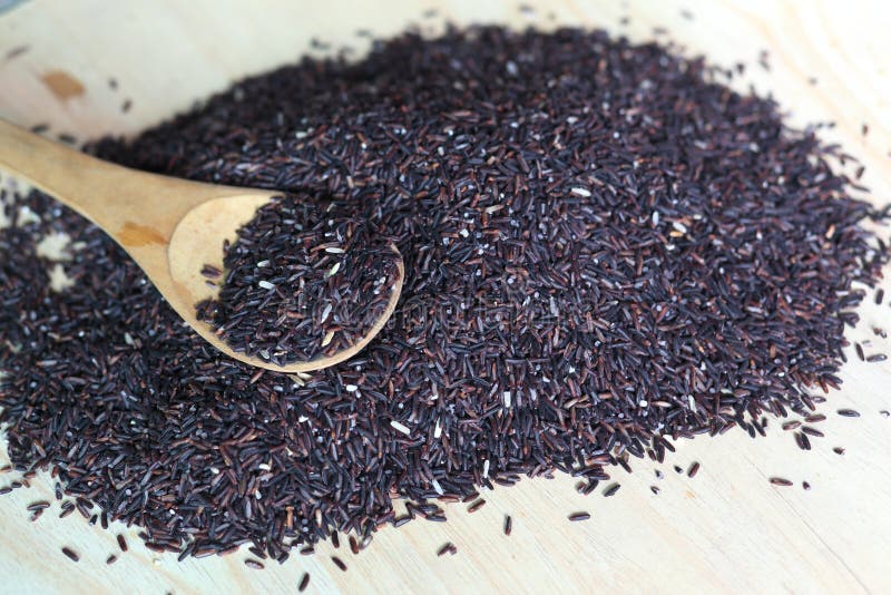 Riceberry rice stock photo. Image of food, thailand, black - 66996084