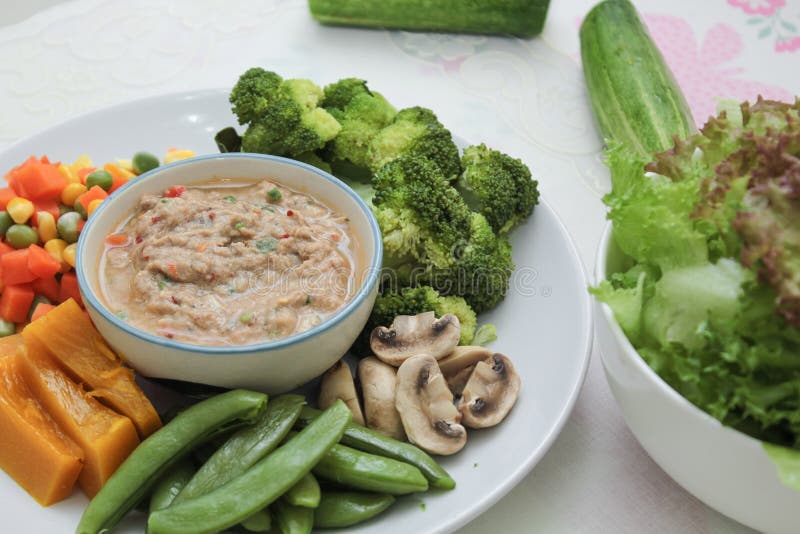 Riceberry Rice Steamed with Chicken Stock Image - Image of herb ...