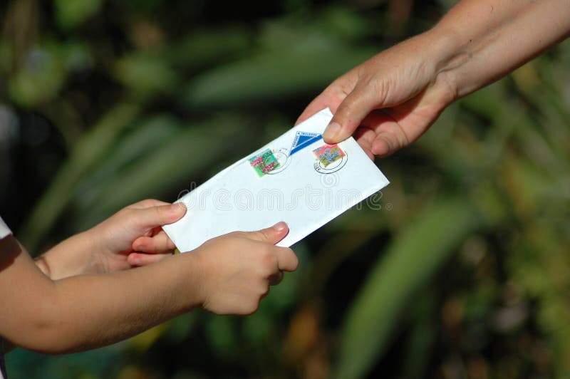 Ricezione della lettera fotografia stock. Immagine di atteso - 2031366