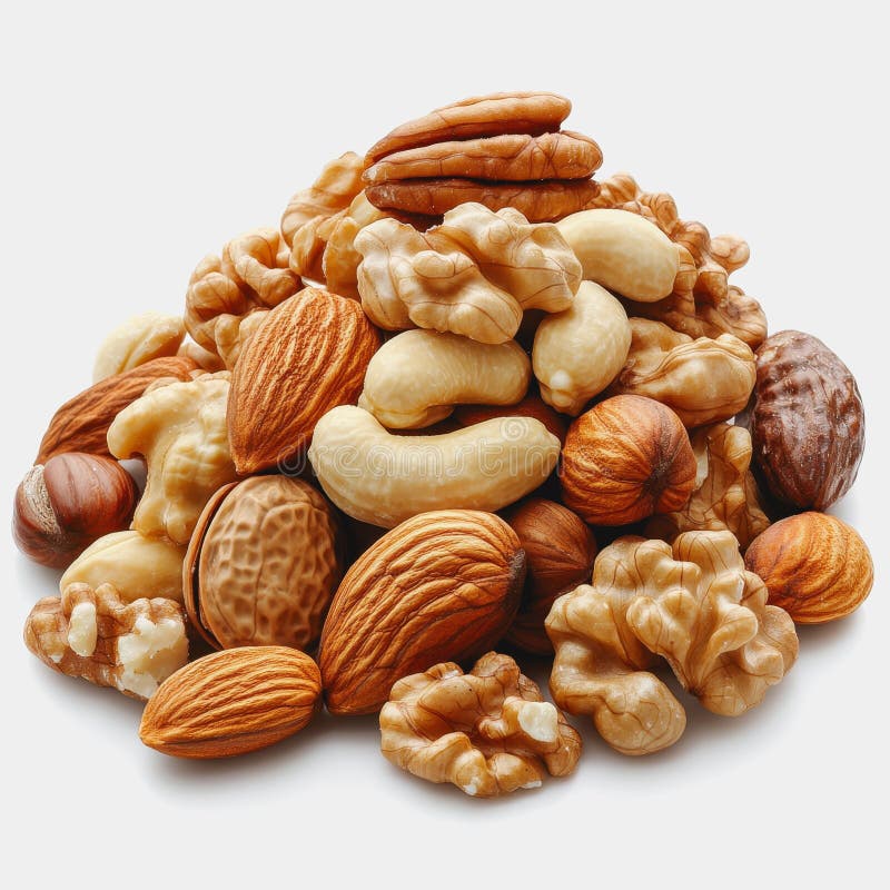 A Rich Assortment of Different Types of Nuts Including Almonds, Cashews ...