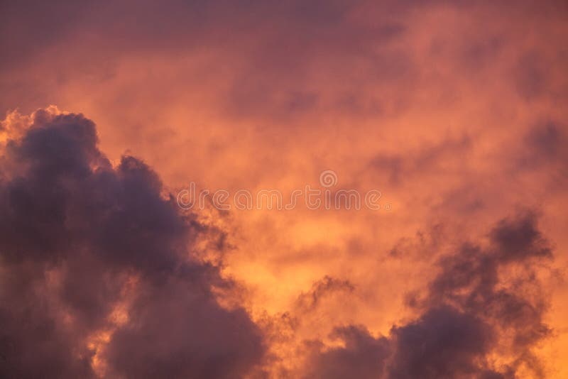 Rich Autumn Evening Sky with Dramatic Clouds Stock Image - Image of ...