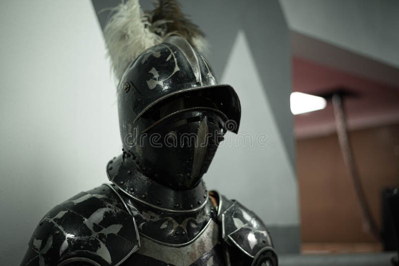Armor of a medieval knight stock image. Image of iron - 244115607