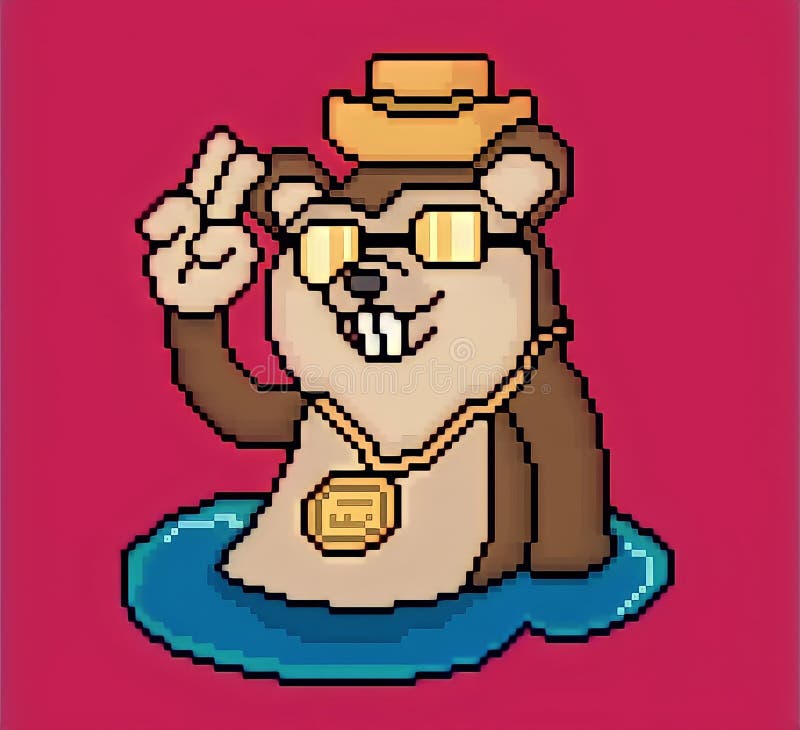 Rich beaver stock illustration. Illustration of rich - 301655369