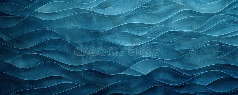 A Rich Blue Background with a Subtle Pattern of Overlapping Waves ...