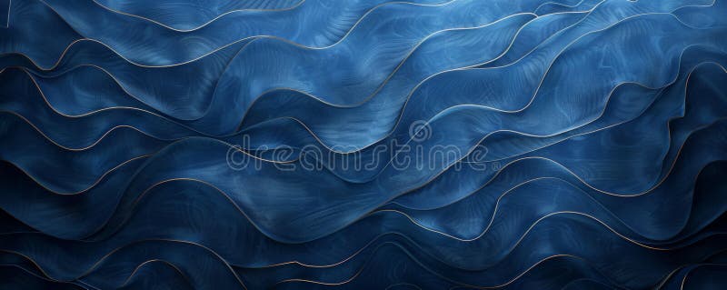 A Rich Blue Background with a Subtle Pattern of Overlapping Waves ...