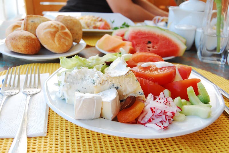 Rich breakfast stock image. Image of rich, green, fruits - 8879067