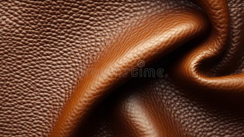 Rich Brown Leather Texture, a Closeup View of Natural Pattern and ...