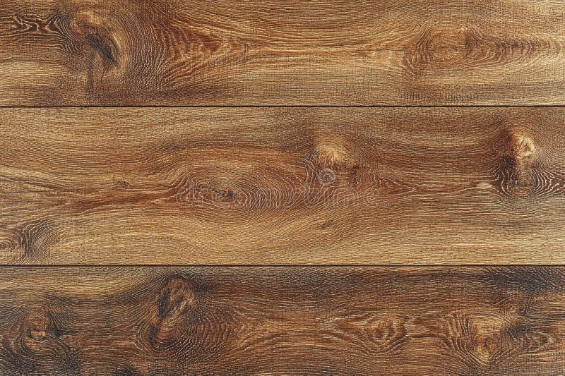 Rich Brown Wood Grain Texture Three Horizontal Planks Stock ...