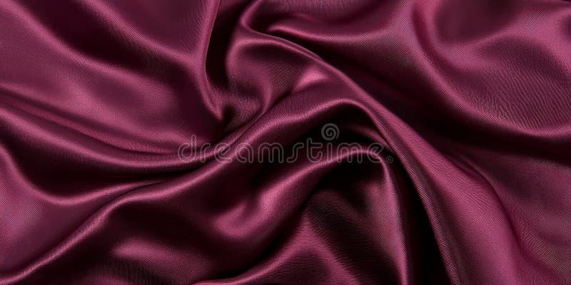 Rich Burgundy Satin Texture Smooth Draping Glowing Highlights Ideal ...