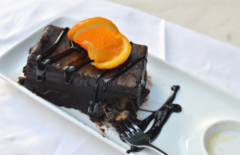 Chocolate cake bite stock image. Image of fresh, celebration - 101785167