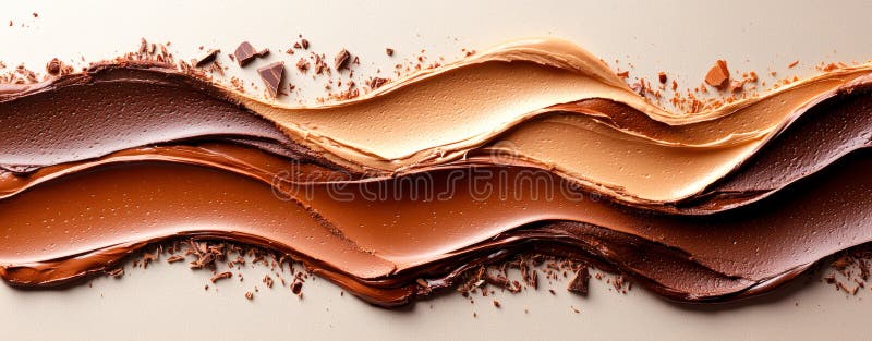 Rich Chocolate Swirls Create Visually Appealing Abstract Background ...
