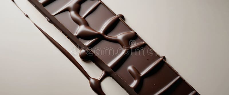 Rich Chocolate Texture with Smooth Melting Chocolate Drizzle Stock ...