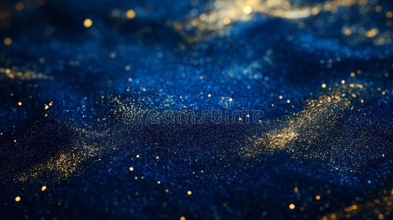 A Rich Cobalt Blue Background with Subtle Gold Glitter. the Deep Blue ...