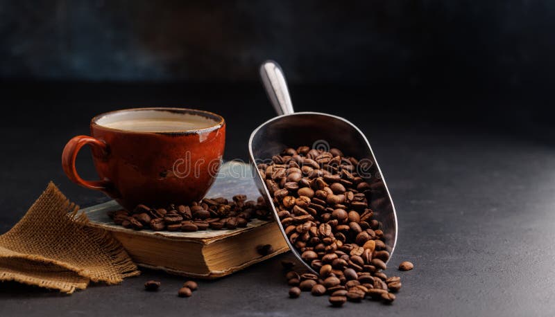 Rich Coffee Beans Aromatic CloseUp Stock Photo - Image of exotic ...