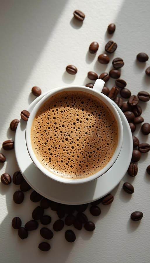 Rich Coffee Beans Aromatic CloseUp Stock Photo - Image of exotic ...