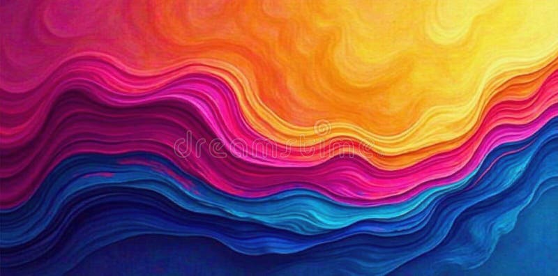 Rich Color Blends, Dynamic Brushstrokes, Fluid Forms , Energy, Creative ...