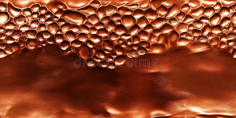Rich Copper-colored Seamless Texture with Organic Bubble Pattern for ...