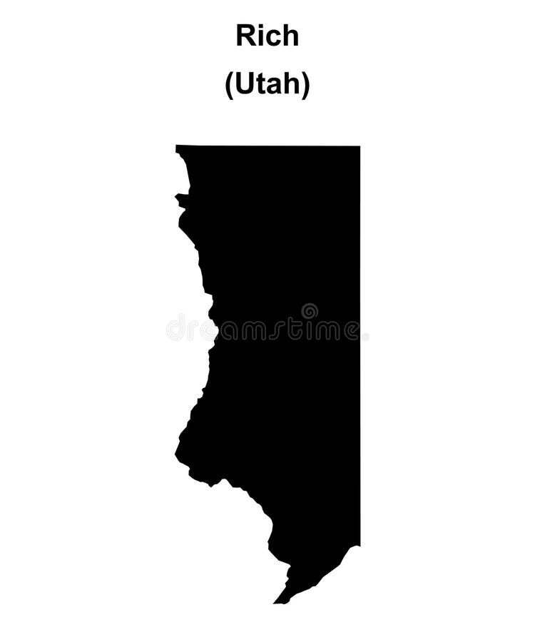 Rich outline map stock vector. Illustration of vector - 361870043