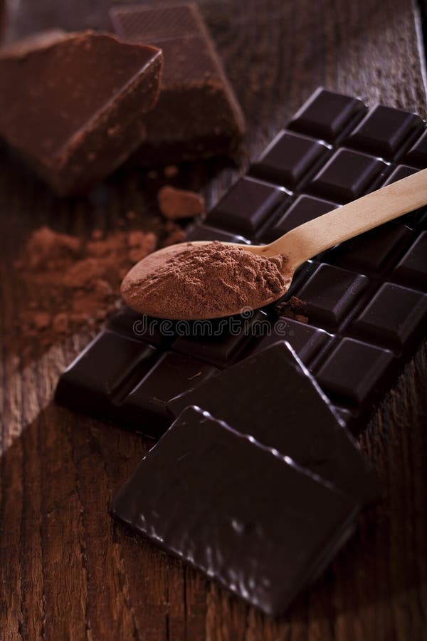 Rich dark chocolate stock image. Image of food, brown - 8777529