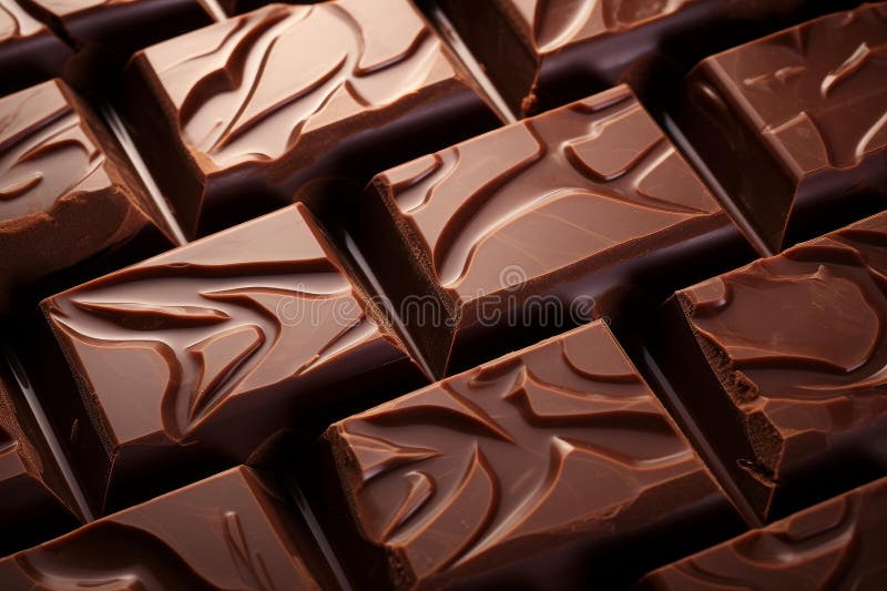 Rich Dark Chocolate Bar Texture Stock Photo - Image of luxury, craving ...