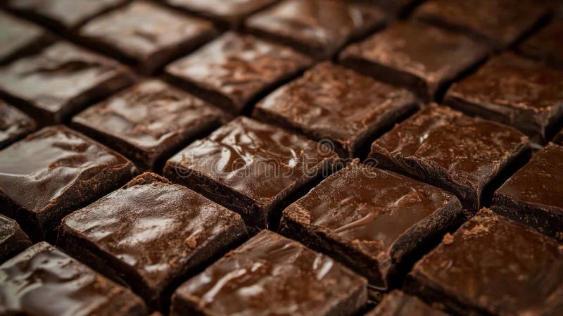 Rich Dark Chocolate Squares Deliciously Arranged Stock Illustration ...