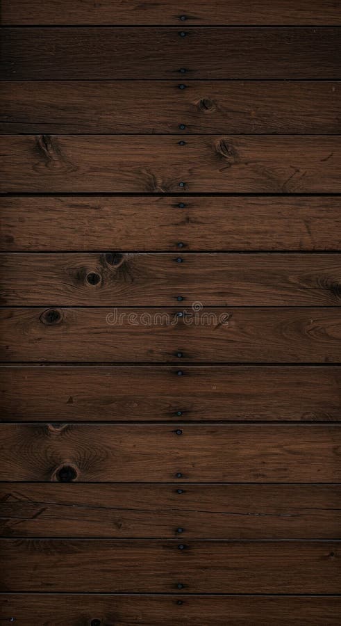 Rich, Dark Wood Board Background with Horizontal Lines and Knots Stock ...