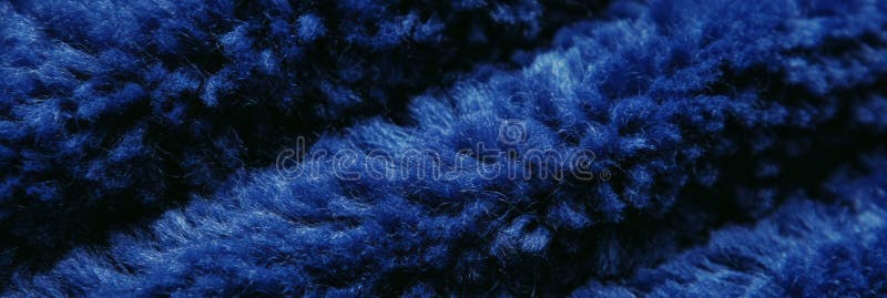 Rich Deep Indigo Loop Pile Carpet Texture with Varied Loop Sizes and ...