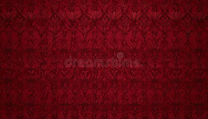 Rich Deep Red Background Repeating Damask Pattern Stock Photos - Free ...