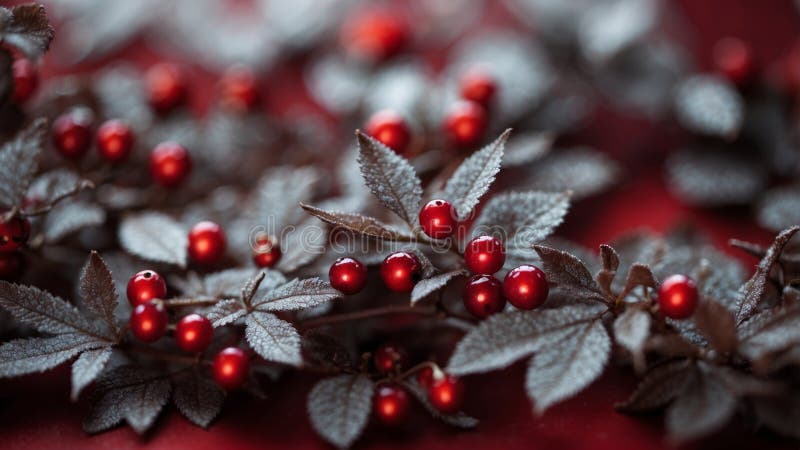 Rich Deep Red Background for Winter Themes. Stock Illustration ...